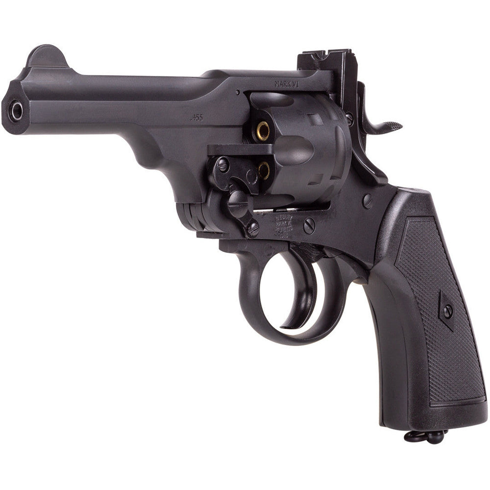 Webley MKVI CO2 Pellet Revolver .177 420FPS (WEB-AP-006) - D&L Airgun